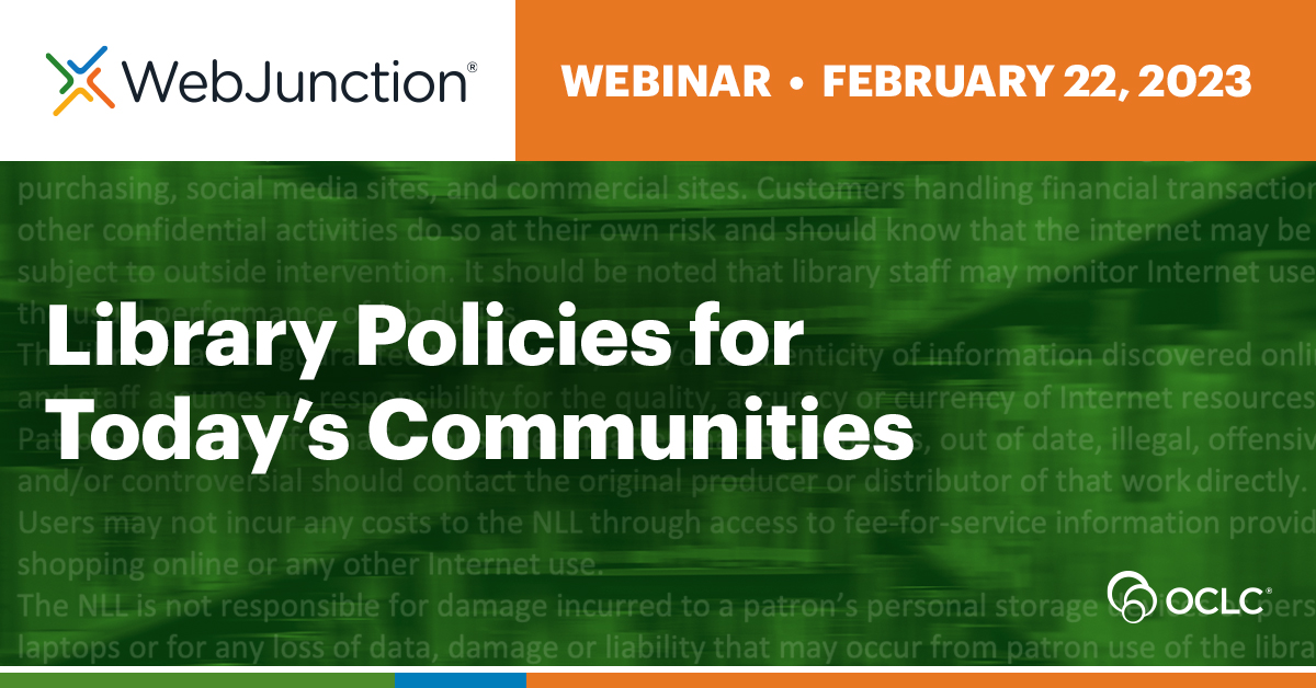 Library Policies for Today’s Communities